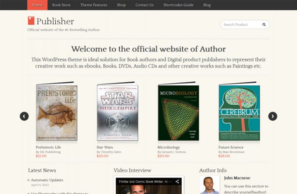Best WordPress Themes for Writers & Publishers | Self-Publishing Review